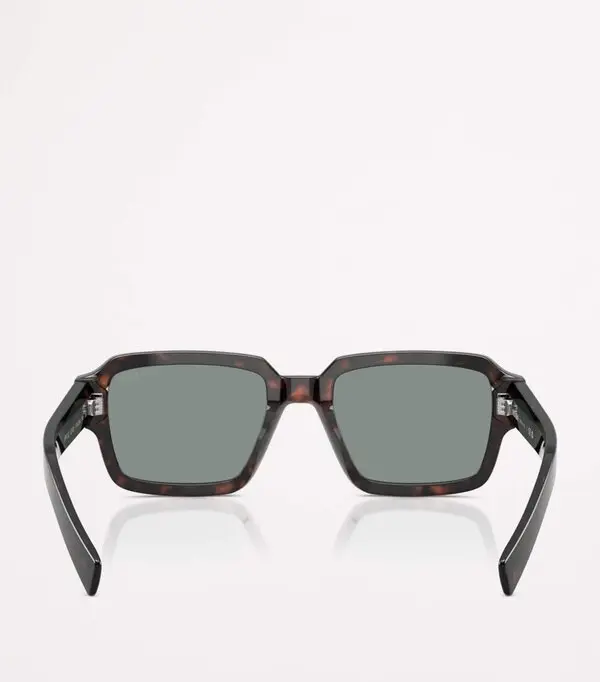 Prada Pr02zs Rectangle Sunglasses - Brown