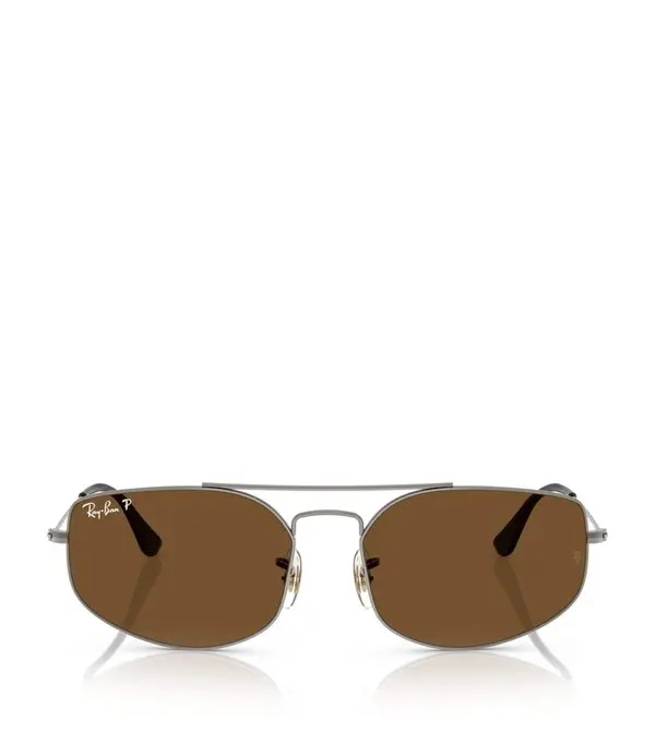 Ray-ban Rb3845 Explorer V Aviator Sunglasses - Silver