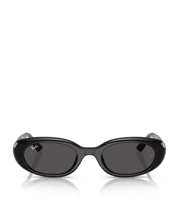 Ray-ban Rb4441d Oval Frame Sunglasses - Black