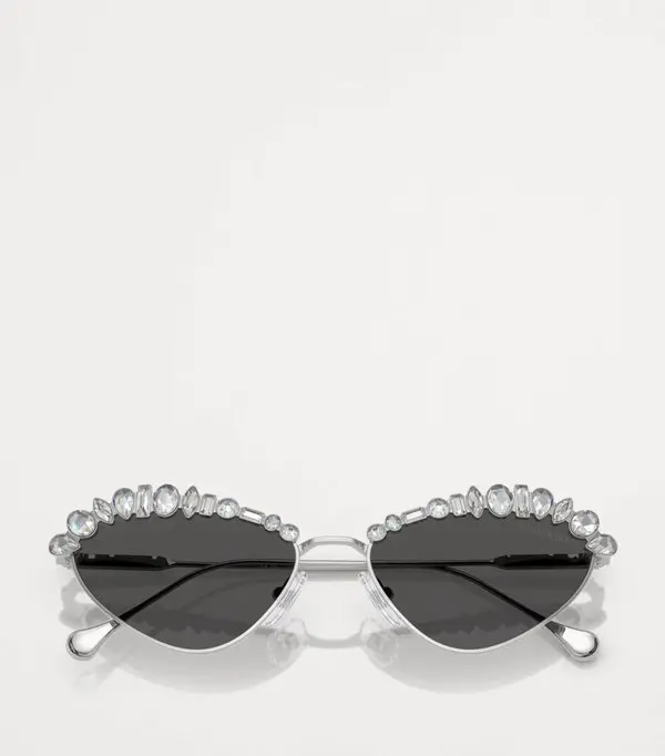 SWAROVSKI Embellished Cat Eye Sunglasses
