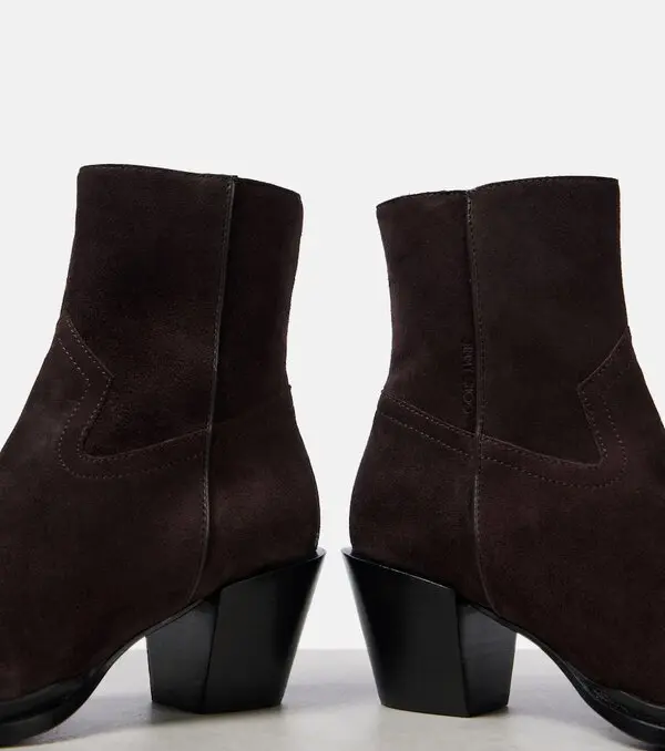 JIMMY CHOO Cece Suede Ankle Boots - Brown