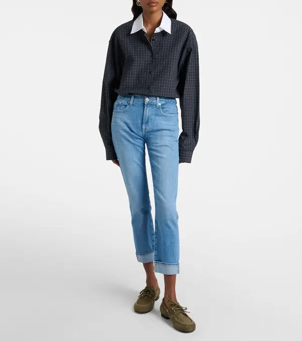 7 For All Mankind Mid-rise Skinny Jeans