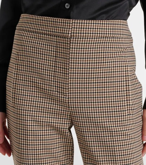 Veronica Beard Arte Houndstooth Cropped Trousers