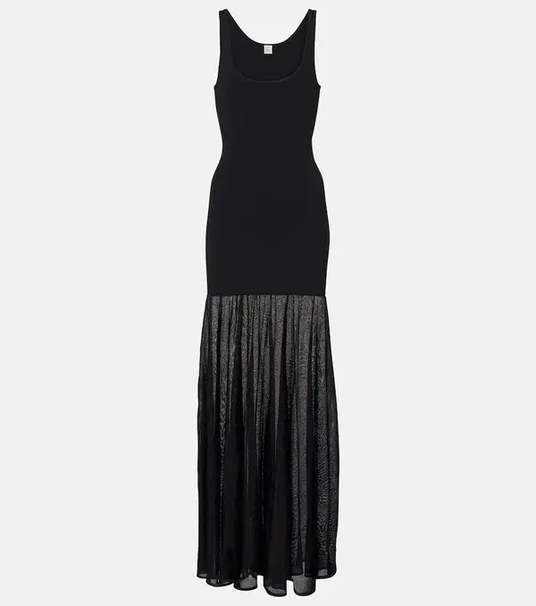 TOTEME Evening Tank Maxi Dress - Black