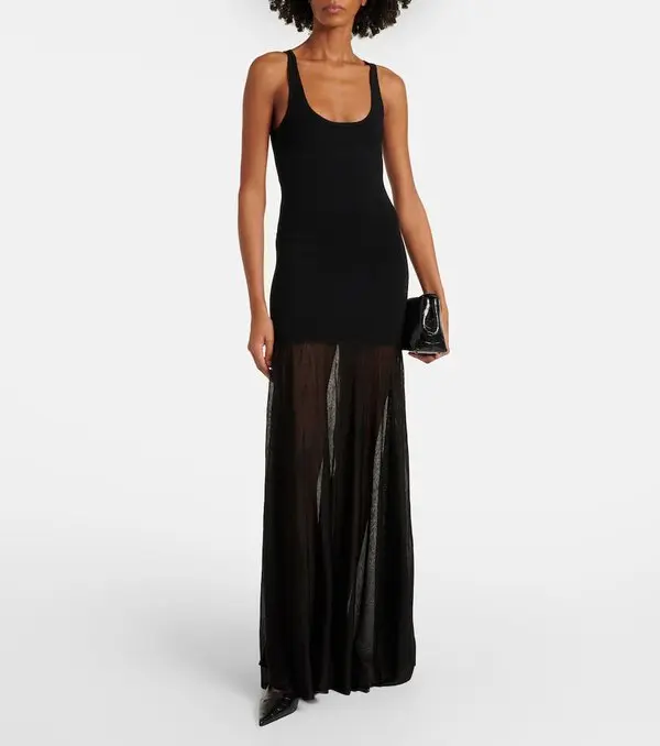 TOTEME Evening Tank Maxi Dress - Black