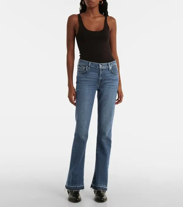 7 For All Mankind Tailorless Mid-rise Bootcut Jeans