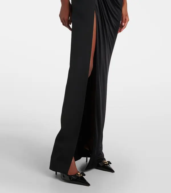 Versace Medusa '95 Draped Gown - Black