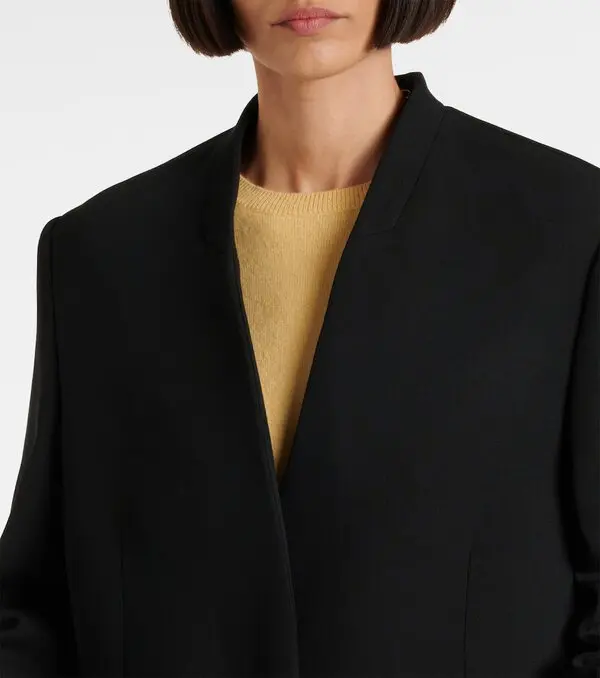 TOTEME Deep Pleated Coat In Ivory Glow