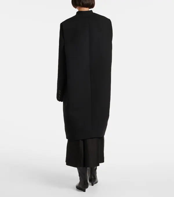 TOTEME Deep Pleated Coat In Ivory Glow
