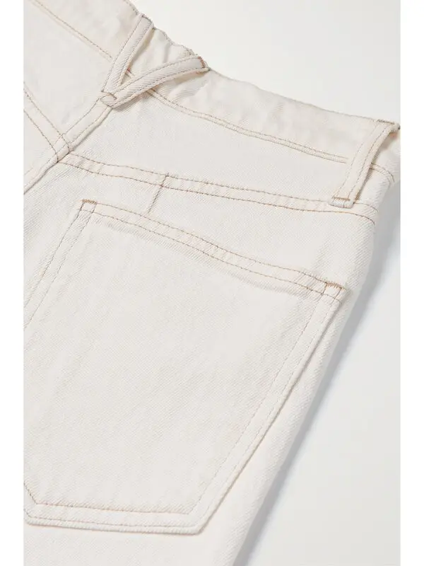 Veronica Beard Dylan High-rise Straight-leg Jeans - Neutrals