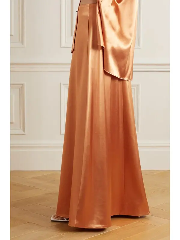 JIL SANDER Satin Maxi Skirt