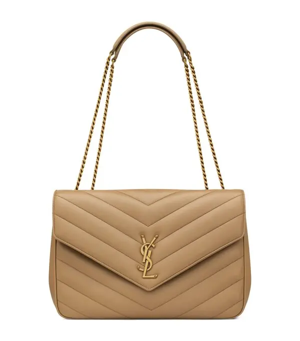 Saint Laurent Large Loulou Shoulder Bag - Brown