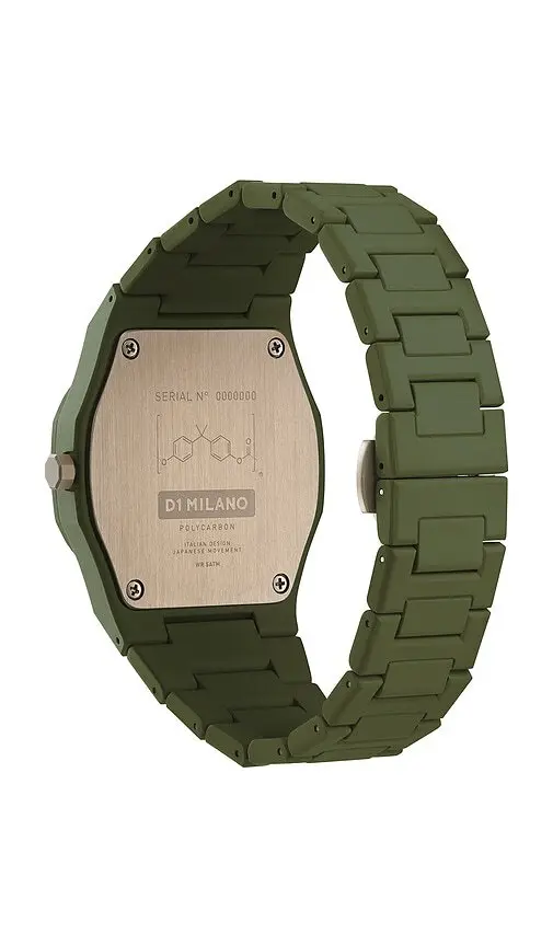 D1 MILANO Polycarbon 40.5mm Watch - Green