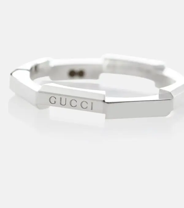 Gucci 18kt White Gold Link Ring