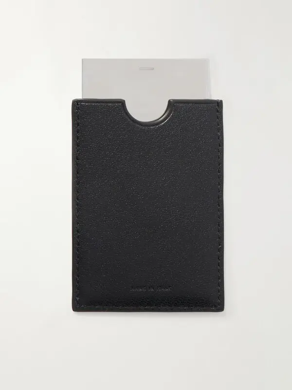 THE ROW Textured-leather Mirror Case