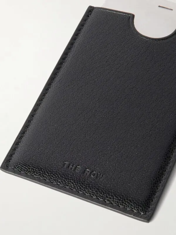 THE ROW Textured-leather Mirror Case