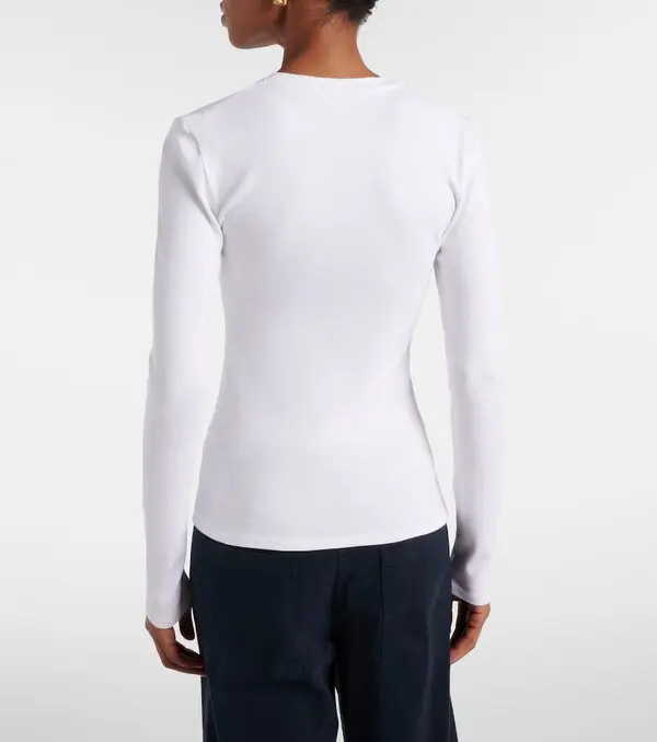 NILI LOTAN Jordan Henley Cotton T-shirt