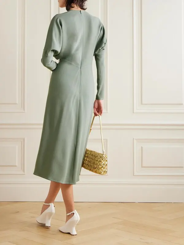 Victoria Beckham Paneled Midi Dress
