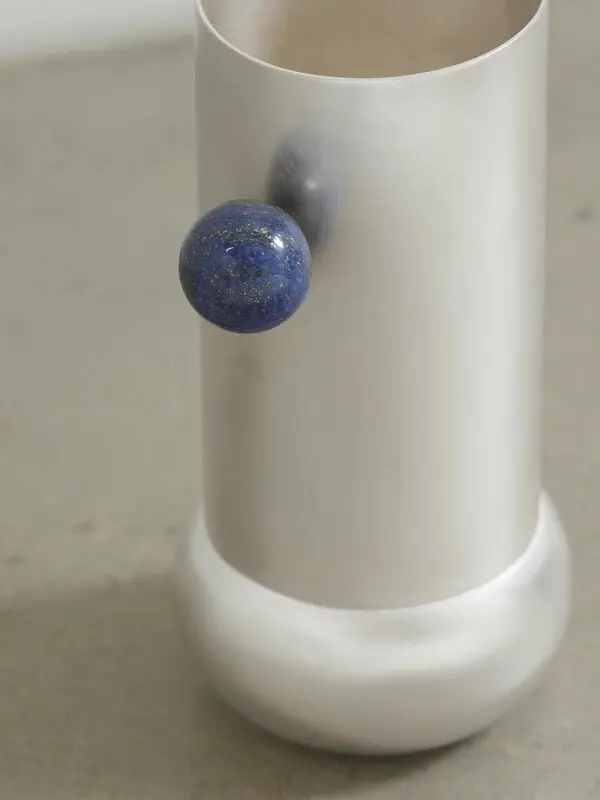 NATALIA CRIADO Plated And Lapis Lazuli Milk Jug