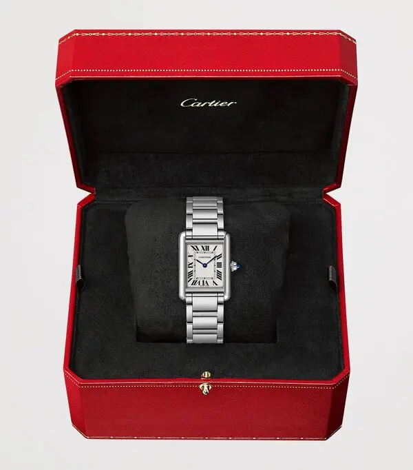 Cartier Stainless Steel Tank Must Watch