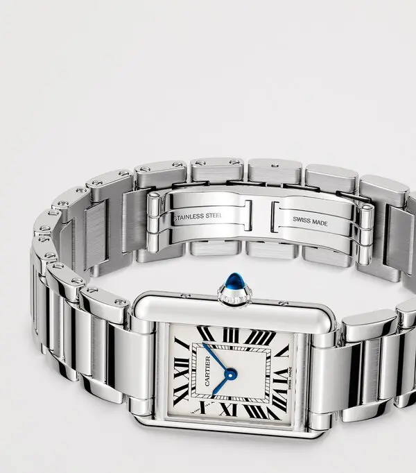 Cartier Stainless Steel Tank Must Watch