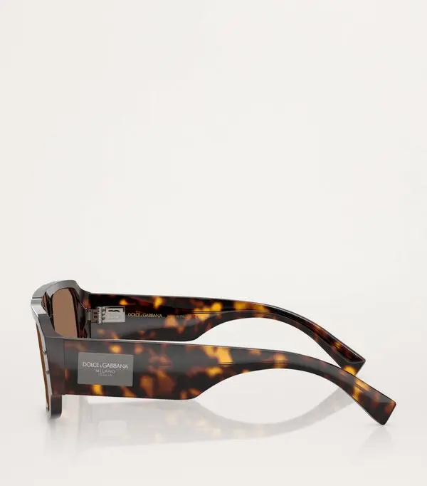 Dolce & Gabbana Acetate Pilot Sunglasses - Brown