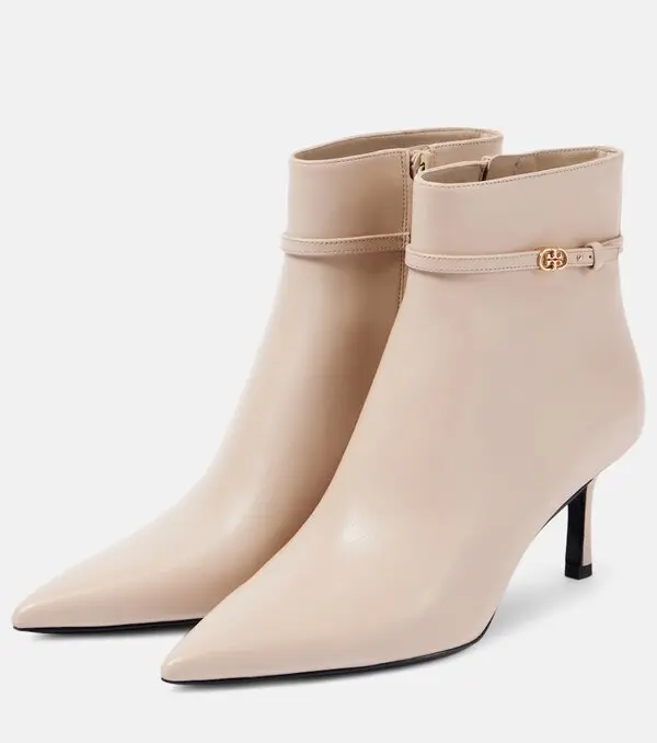 Tory Burch Double T Buckle Ankle Boots