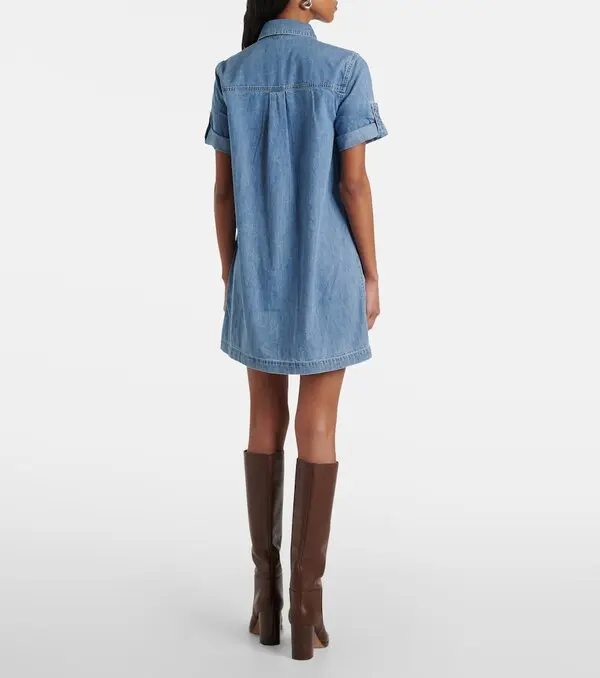 Veronica Beard Warren Denim Shirt Dress