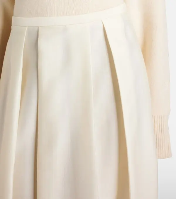 TOTEME Wool And Silk Midi Skirt