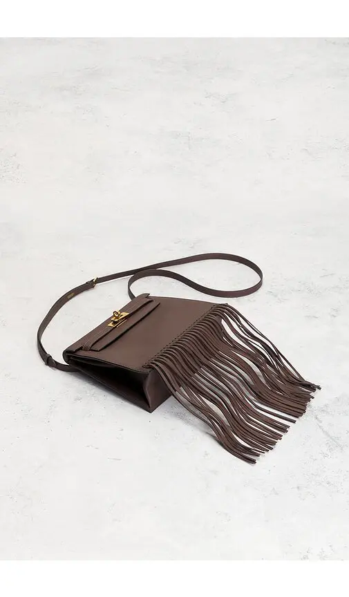 FWRD RENEW Hermes Swift Danse Fringe Kelly Shoulder Bag