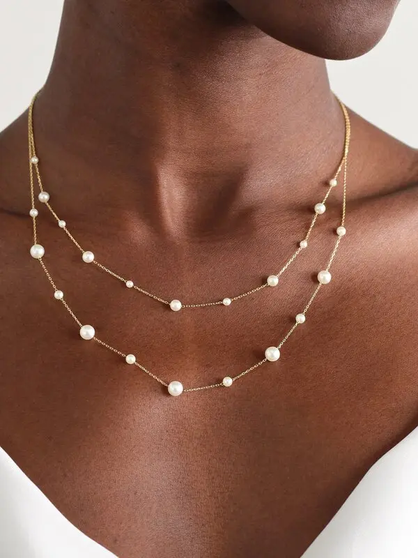 Mizuki 14-karat Pearl Necklace