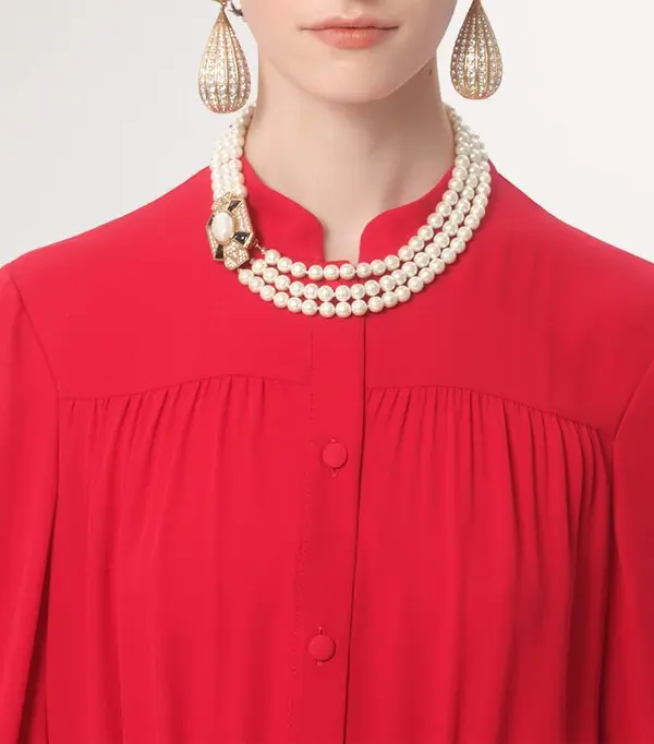 Valentino Garavani Silk Maxi Shirt Dress