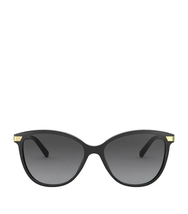 Burberry Acetate Cat Eye Sunglasses - Black