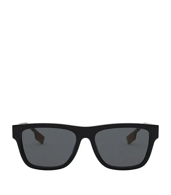 Burberry Acetate Rectangular Sunglasses - Black
