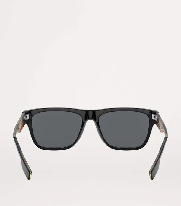 Burberry Acetate Rectangular Sunglasses - Black