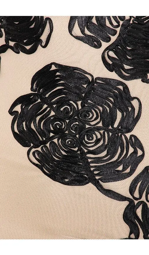 ROTATE BY BIRGER CHRISTENSEN Flower Mesh Mini Dress