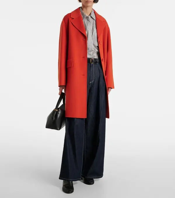 Max Mara High-rise Wide-leg Cotton Trousers