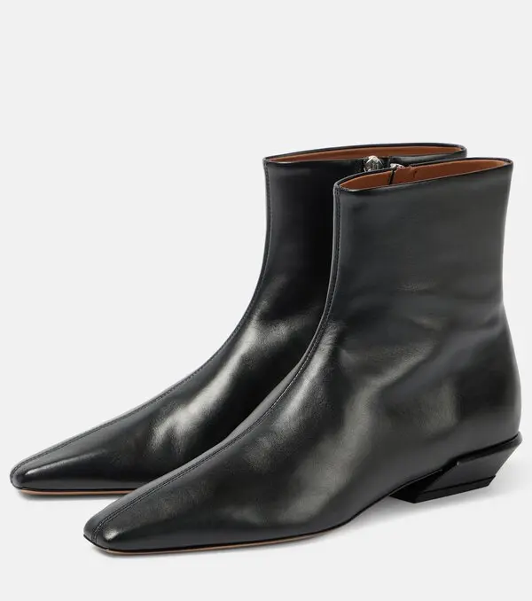 Paris Texas Leather Ankle Boots