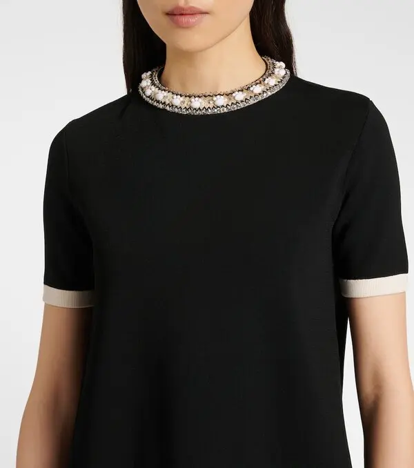 Valentino Garavani Embellished Mini Dress