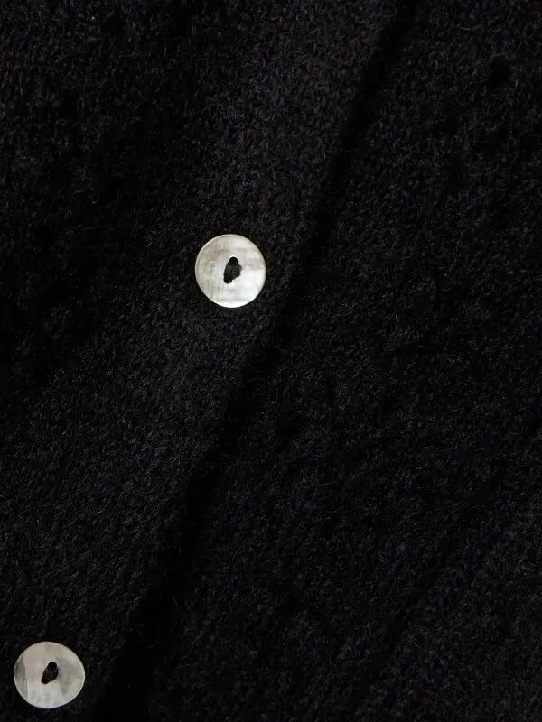 DÔEN Cassidy Pointelle-knit Alpaca-blend Cardigan