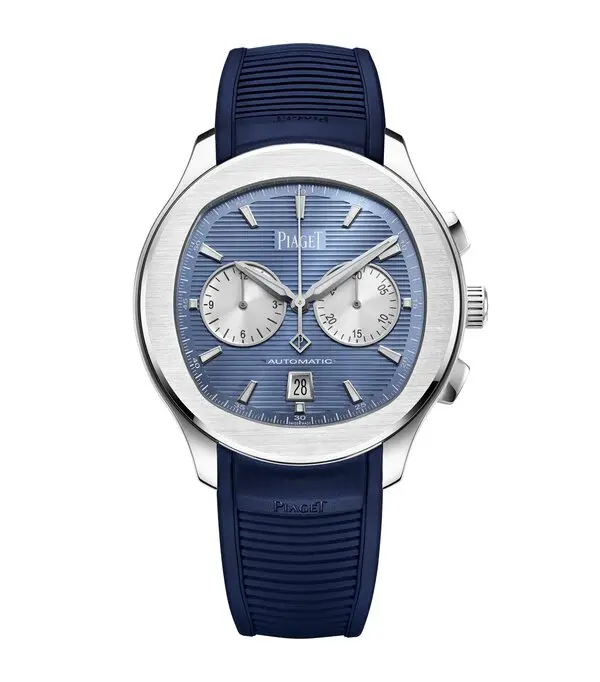 PIAGET Stainless Steel Polo Chronograph Watch - Blue