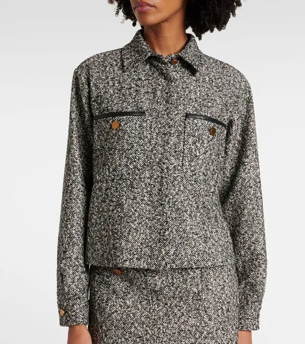 Max Mara Demien Wool-blend Tweed Jacket