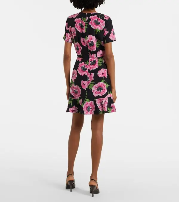 Stella McCartney Floral Silk Mini Dress - Multicoloured