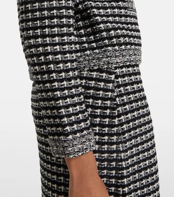 Tory Burch Wool And Cotton-blend Jacquard Cardigan