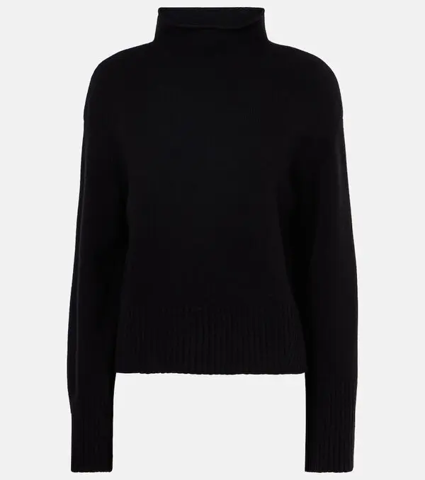 FFORME Julie Cropped Wool And Cashmere Sweater - Black