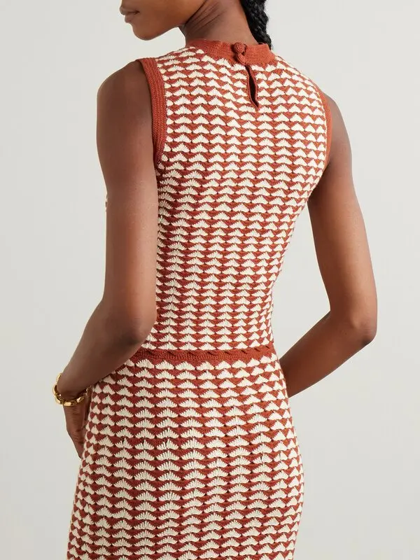 Escvdo Motupe Crocheted Cotton Tank