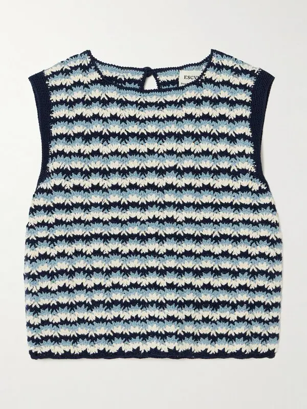 Escvdo Naplo Crocheted Cotton Top