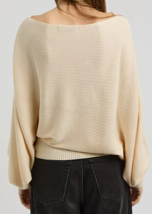 Palmer//harding Hazy Ribbed-knit Jumper