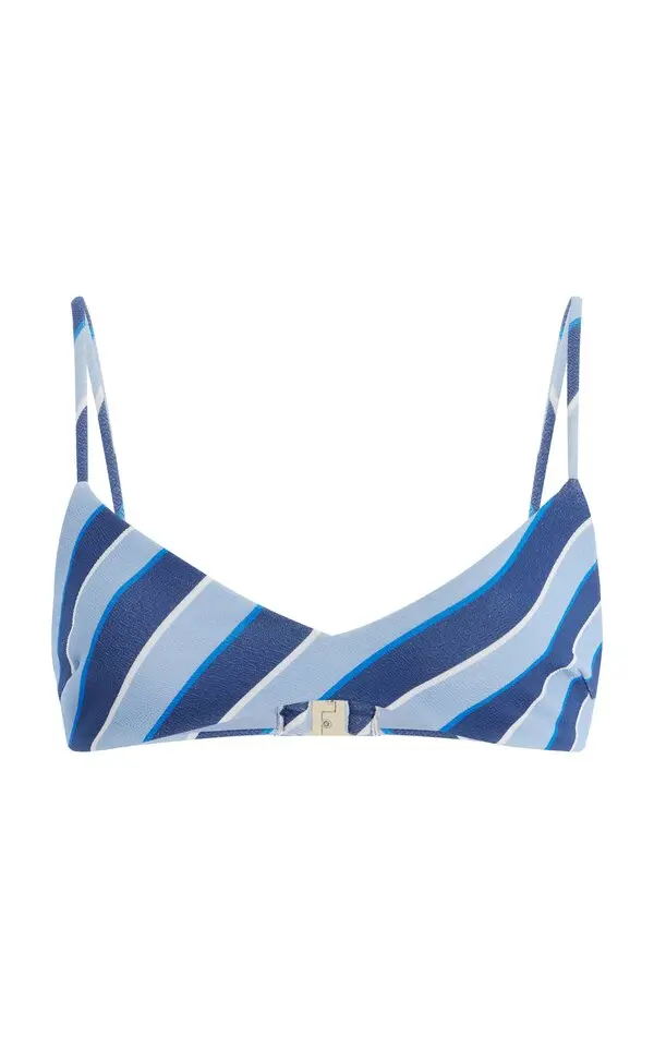 ZULU & ZEPHYR Striped Bralette Bikini Top - Stripe