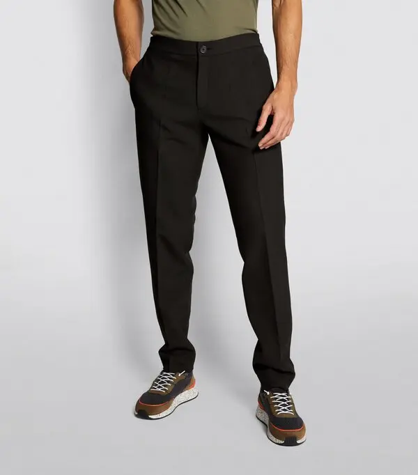 Sandro Stretch Jersey Trousers - Black